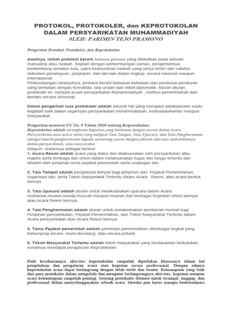 Materi Protokoler HW Jateng | PDF | Sains & Matematika