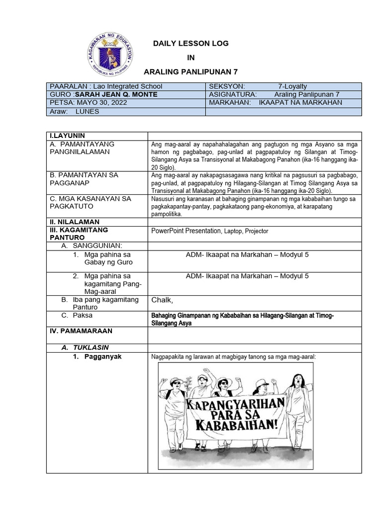 Ap Q4 Mod 5 DLL | PDF