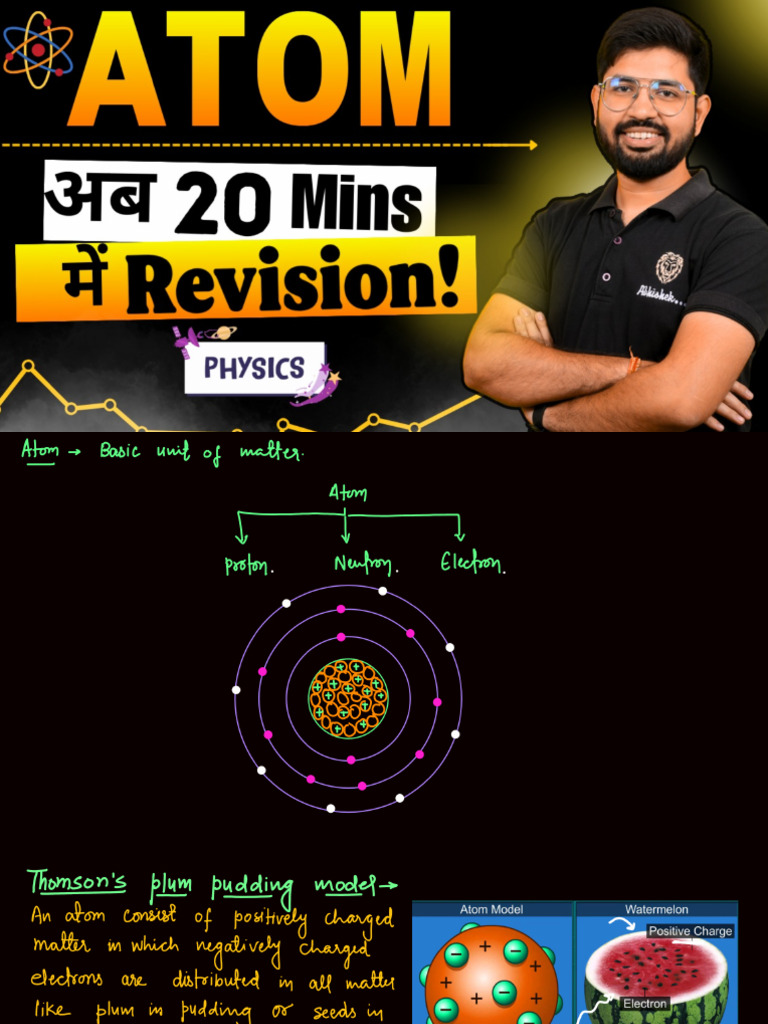 Short Notes Atom | PDF