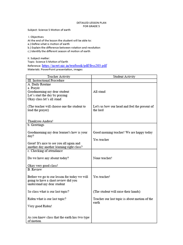 Lesson Plan | PDF | Language Arts & Discipline | Foreign Language Studies