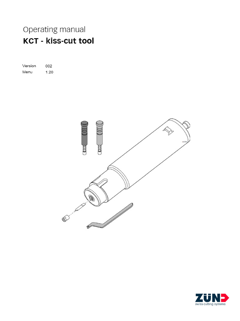Operating Manual KCT - Kiss-Cut Tool - PDF | PDF