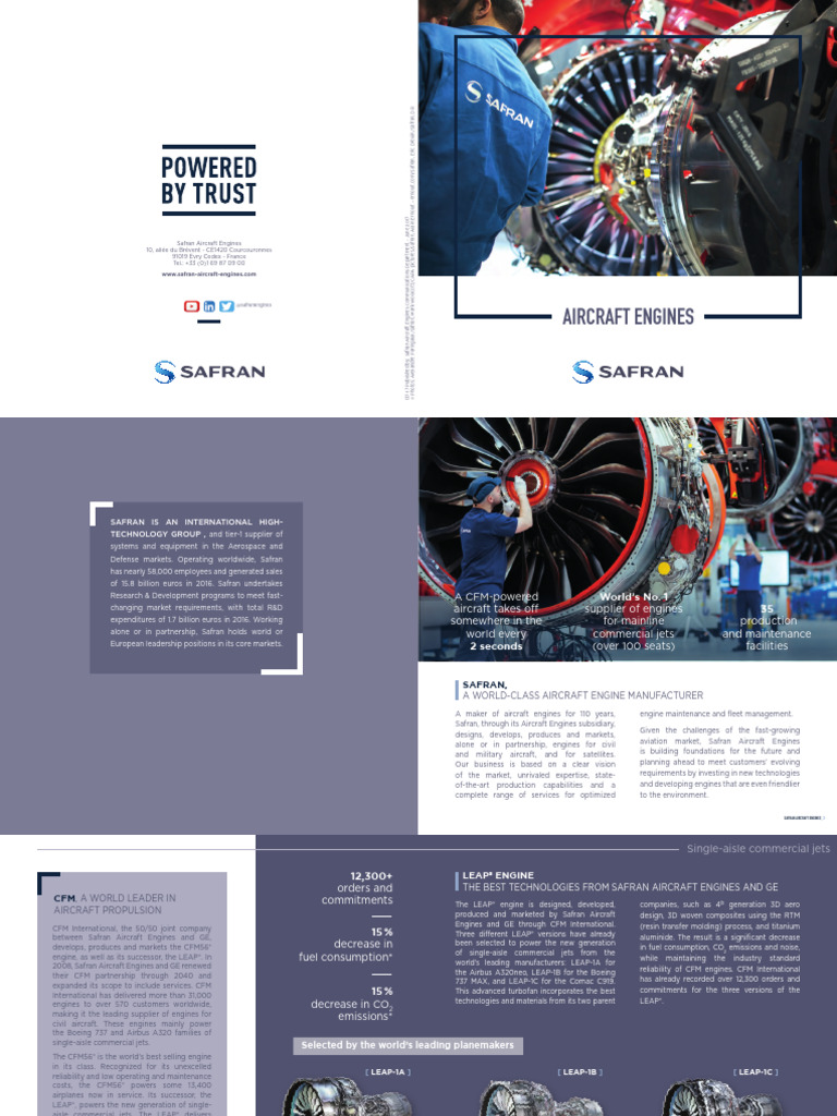 Aircraft Engines Manufacturer Aircraft at Safran | PDF | Business | Computers