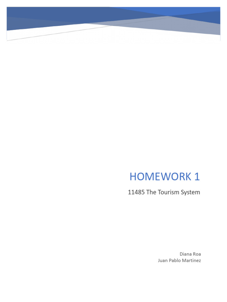 Homework 1 | PDF | Tourism | Economies