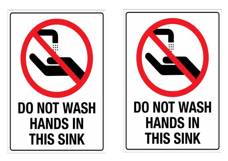 DONT WASH HAND IN THIS SINK | PDF