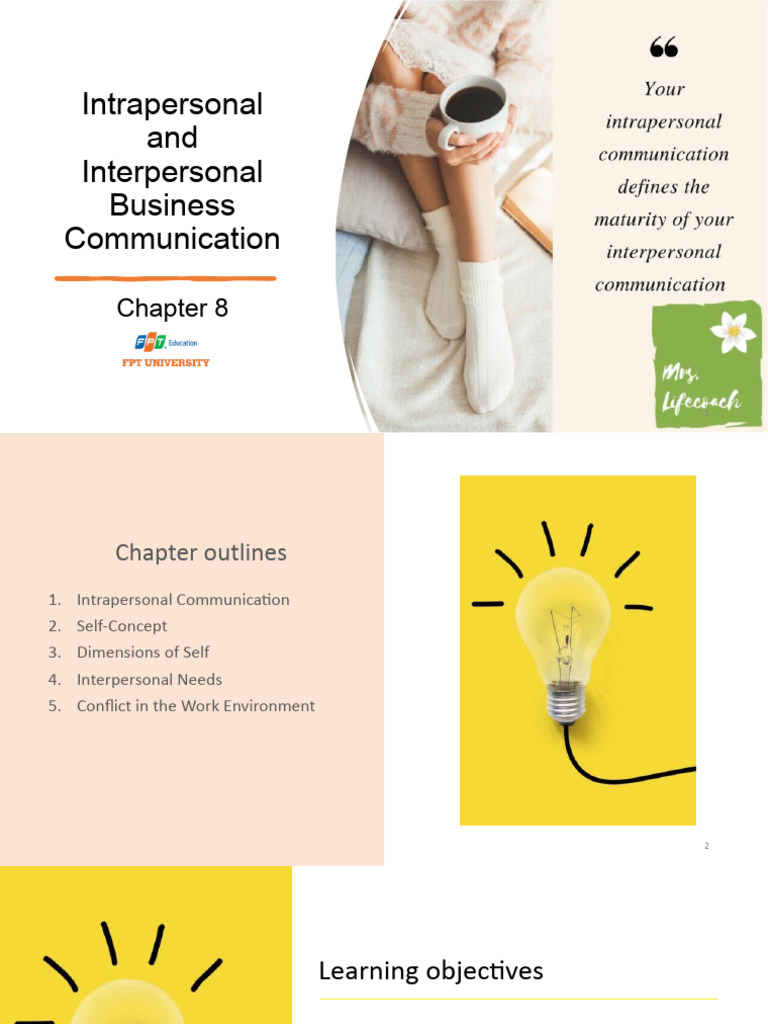 Chapter 8 - Intrapersonal and Interpersonal Business Communication ... Chapter 8 - Intrapersonal and Interpersonal Business Communication ...