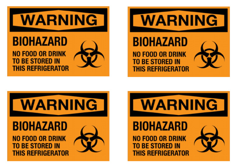 Refrigerator - Biohazard | PDF