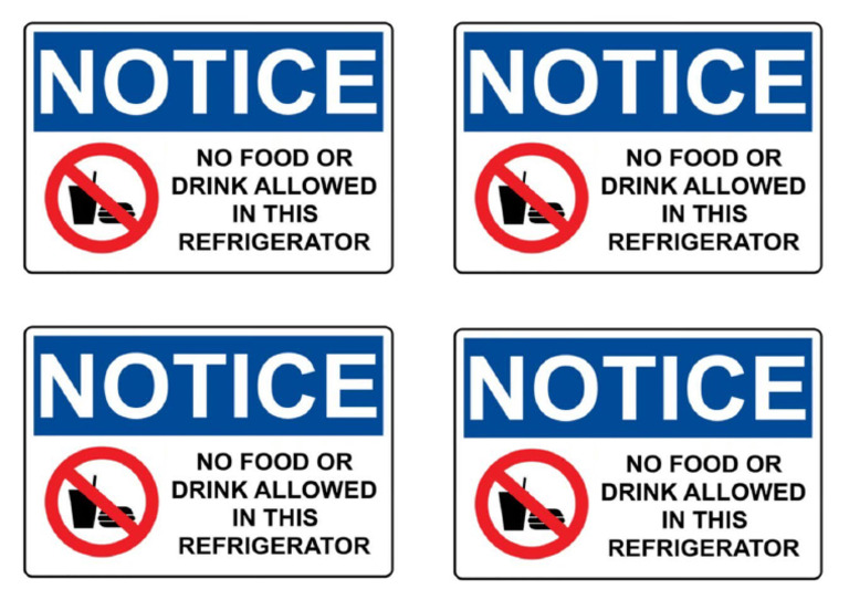 Refrigerator No Food Poster | PDF
