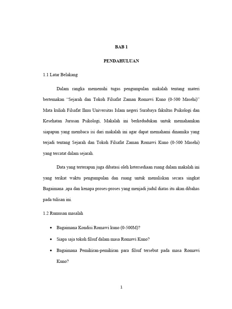 Sejarah dan Filsuf Romawi Kuno | PDF