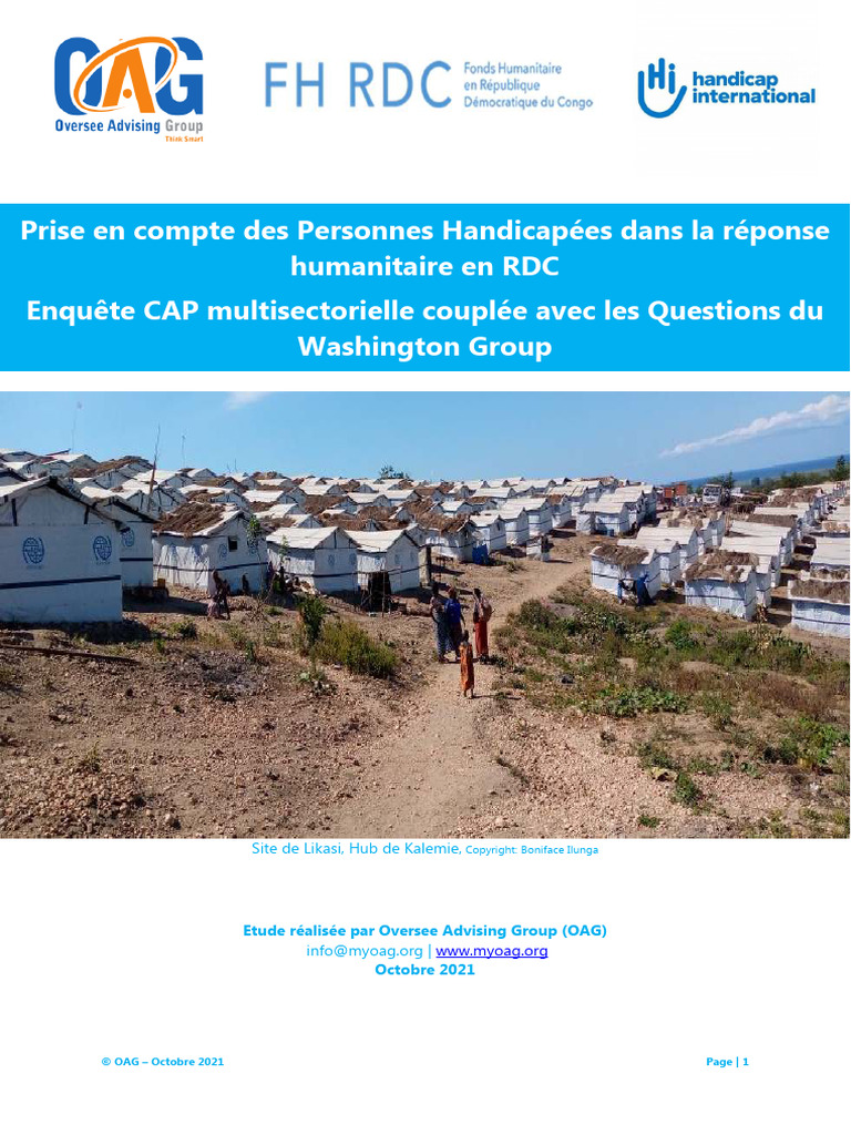 Rapport Enquete Cap Wqg-Hi RDC Diffuse Ok | PDF