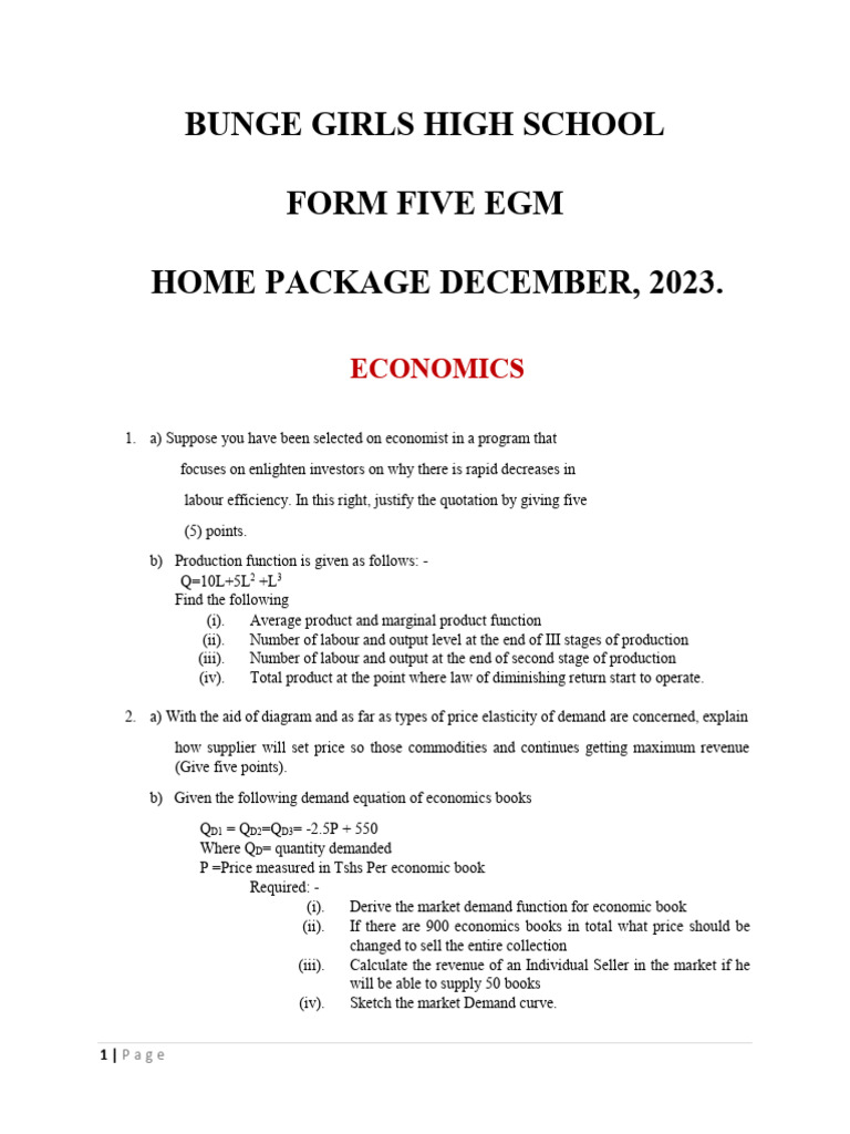 FV Egm Home Package | PDF