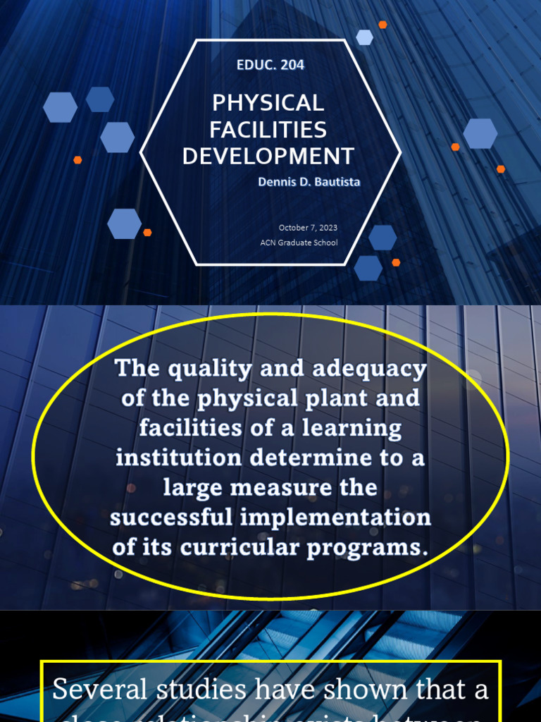 Physical Facilities Development - Dennis D. Bautista | PDF