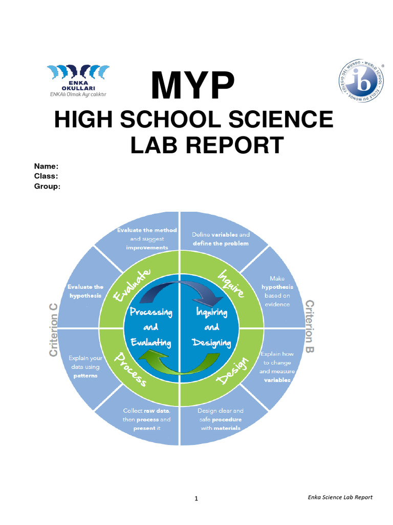 MYP Lab Report-Template | PDF