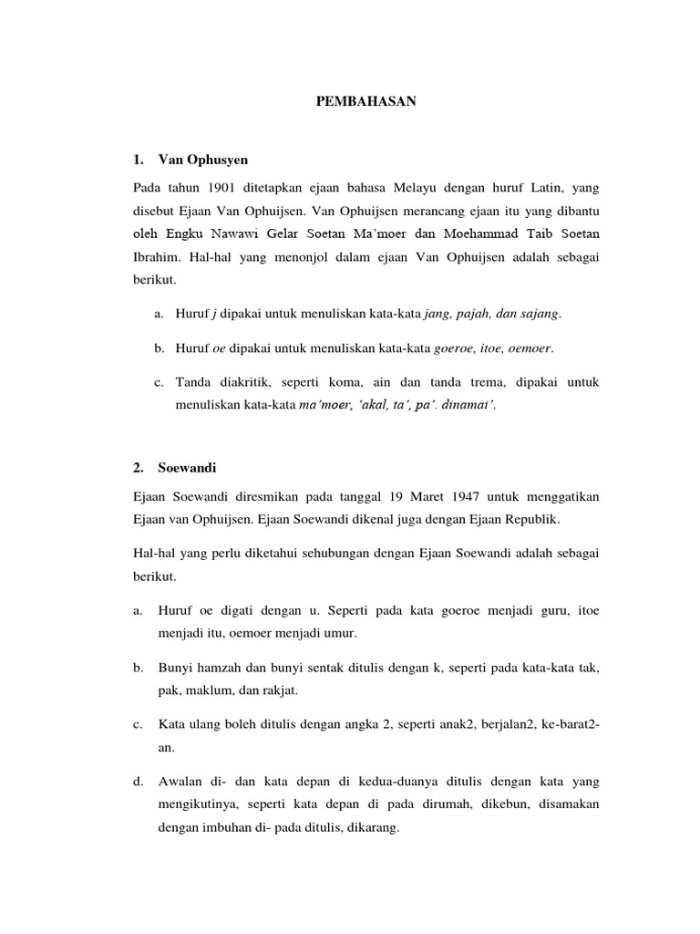 Perkembangan EYD-PUEBI | PDF