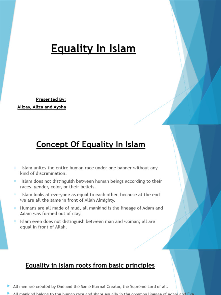 Equality in Islam | PDF | Social Equality | Muhammad