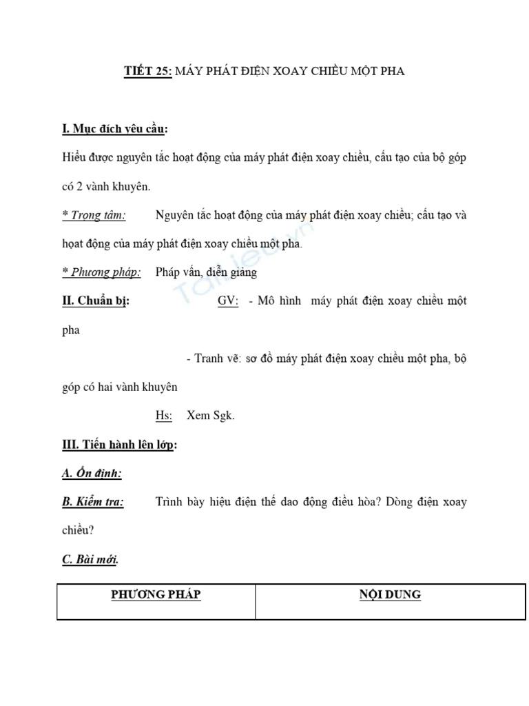 May Phat Dien Xoay Chieu Mot Pha 4L2 | PDF