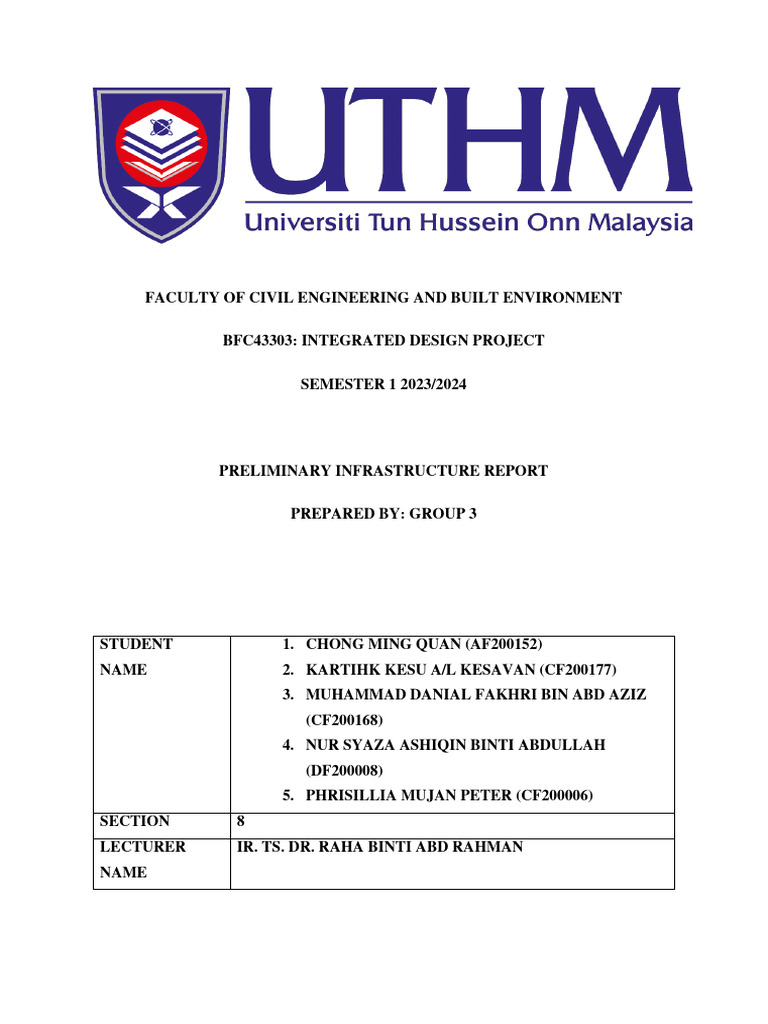 Preliminary Infrastructure Report 2023 | PDF | Business | Technology ...