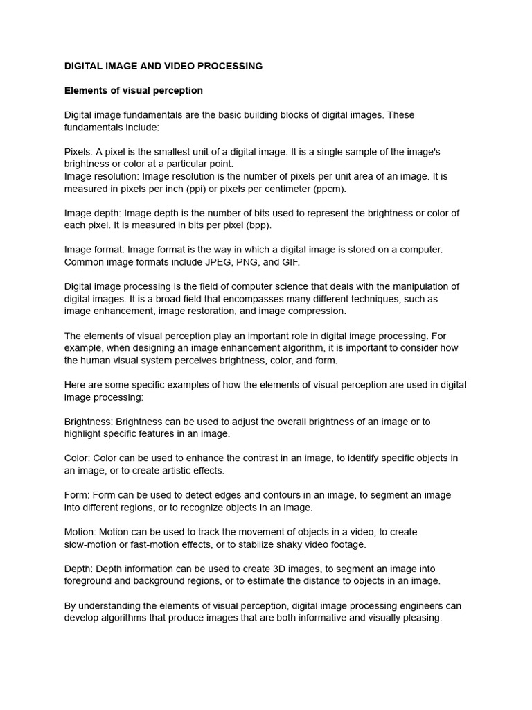 Digital Image and Video Processing | PDF | Image Segmentation | Digital ...