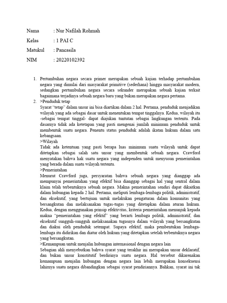 Tugas Uas Pancasila | PDF