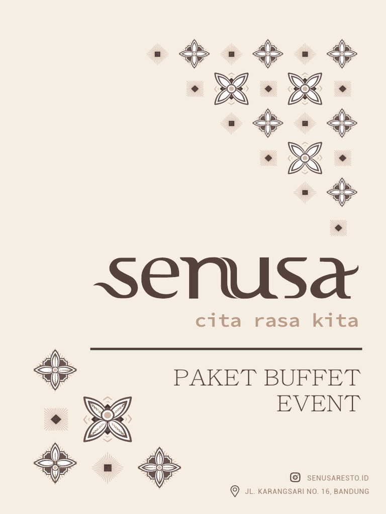 Paket Buffet Senusa 2023 | PDF | Foods | Cuisine