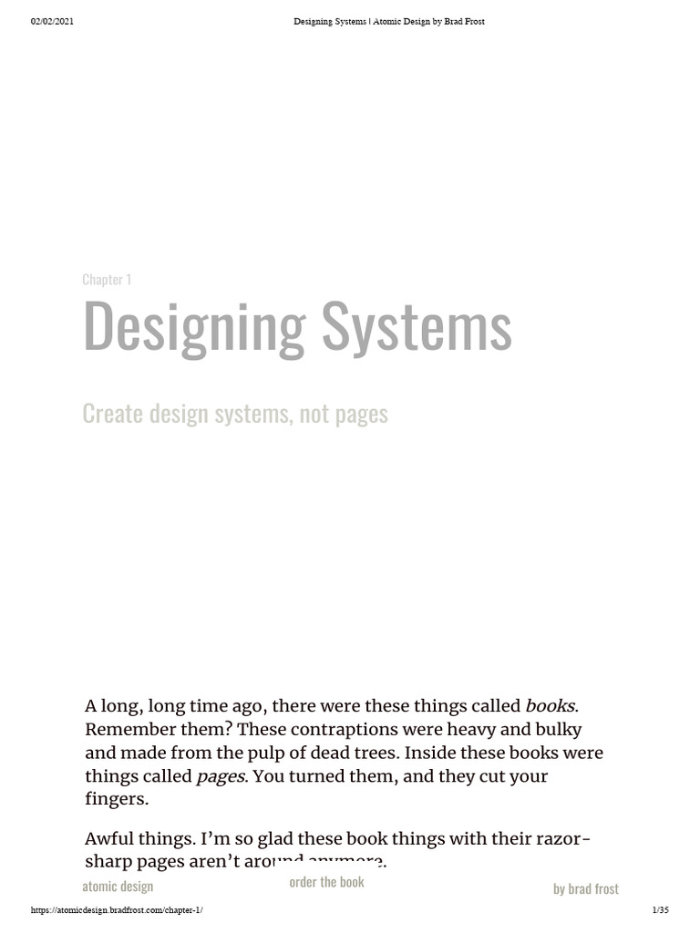 Frost, B. (2013) Atomic Design | PDF