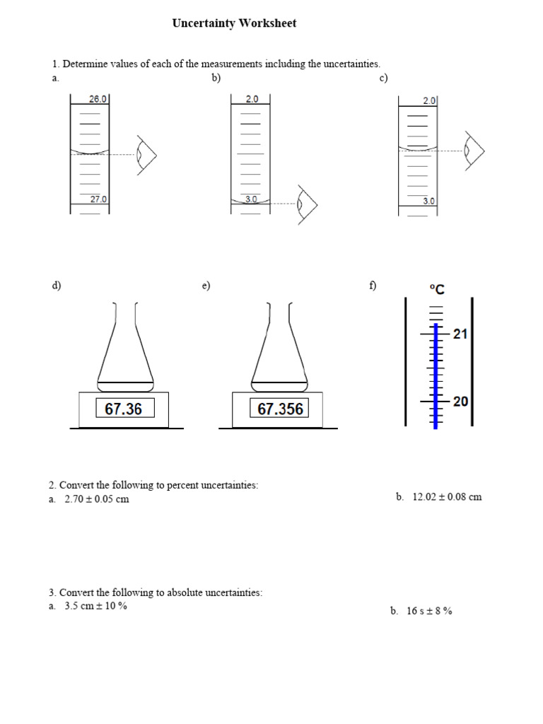 BASIC RULES FOR UNCERTAINTY CALCULATIONS | PDF