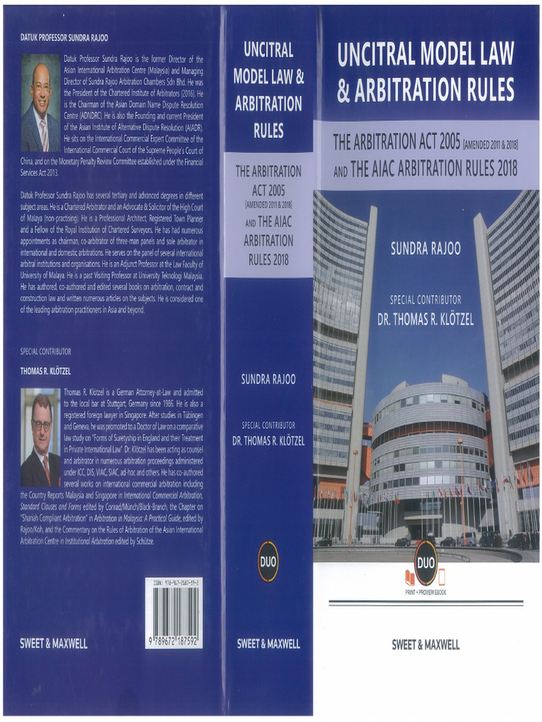 Uncitral Model Law - Arbitration Rules | PDF