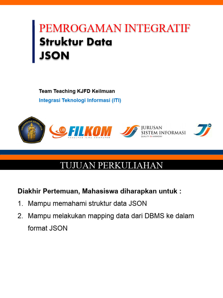 (PPT) Sturktur Data JSON | PDF