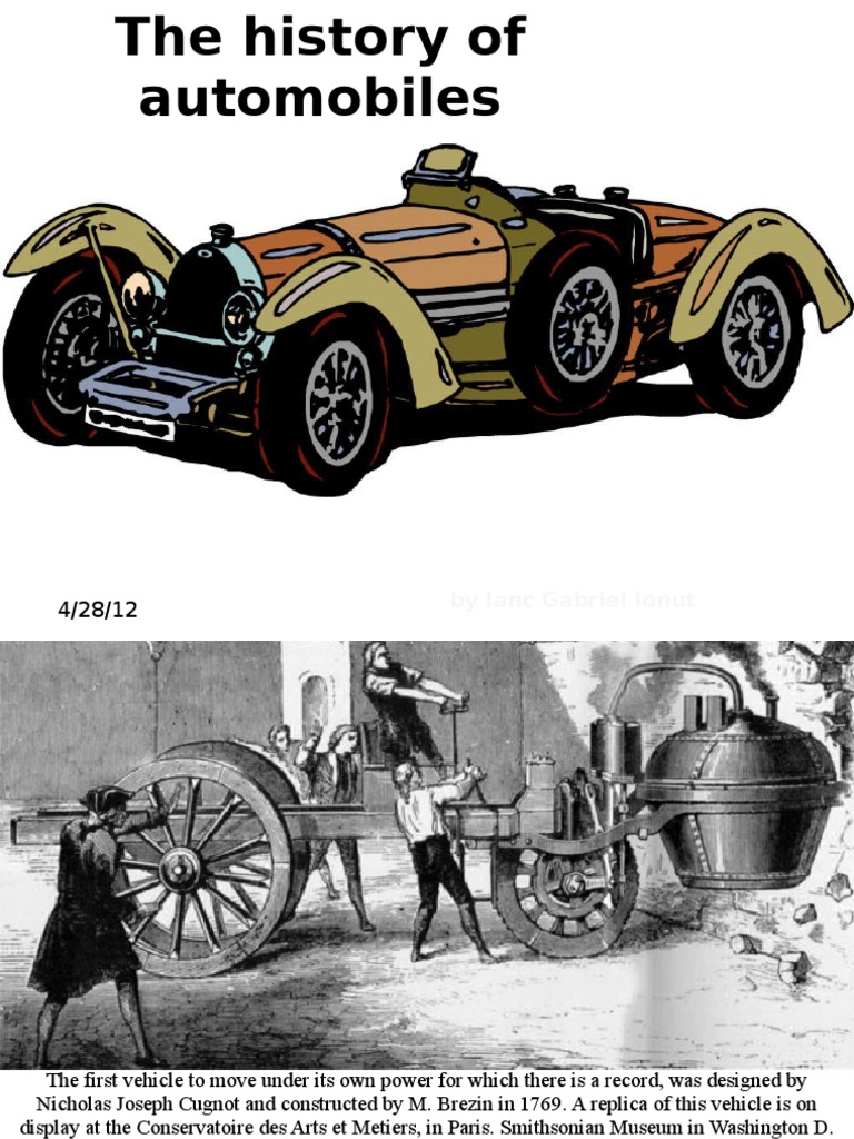 History of Automobiles: Key Milestones | PDF | Car | Vehicles
