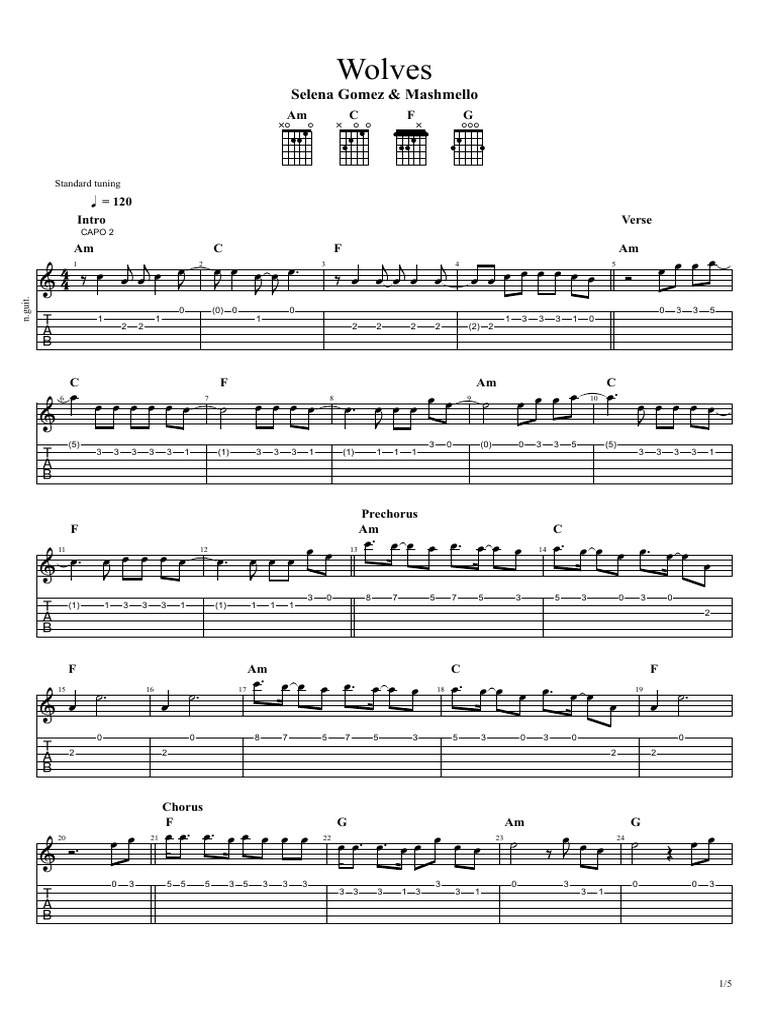 Wolvwe Selena Gomez & Mashmello Full Tab | PDF