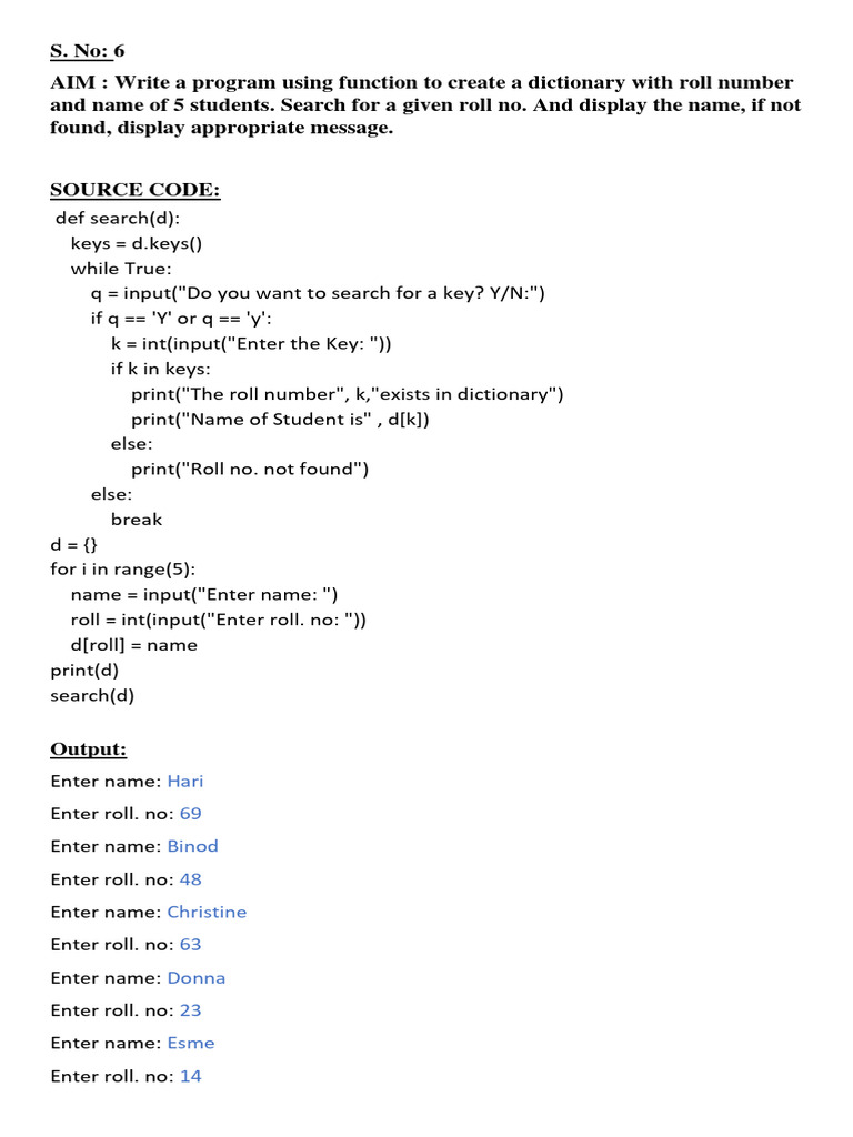 CS Practical 6-10 | PDF | Software | Computing CS Practical 6-10 | PDF | Software | Computing