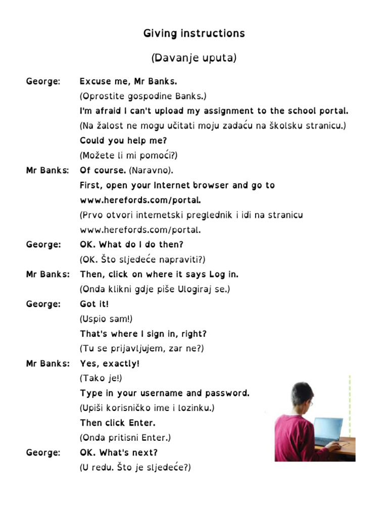 Giving Instructions | PDF