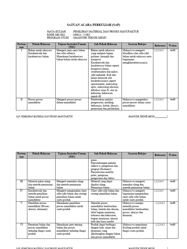 Sap+gbpp Pemilihan Material Dan Proses Manufaktur | PDF