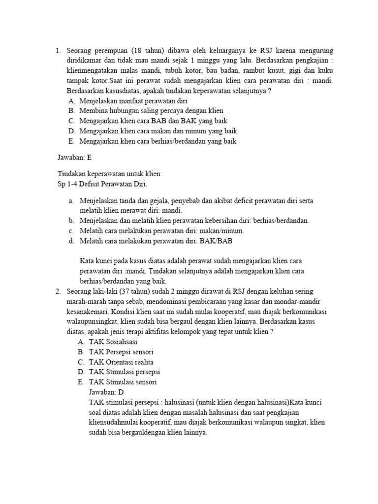 Soal & Jawaban Asep 1 | PDF