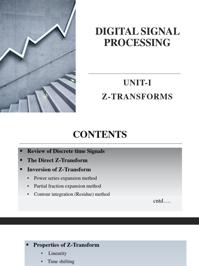 DSP Unit 1 | PDF | Mathematical Analysis | Mathematics