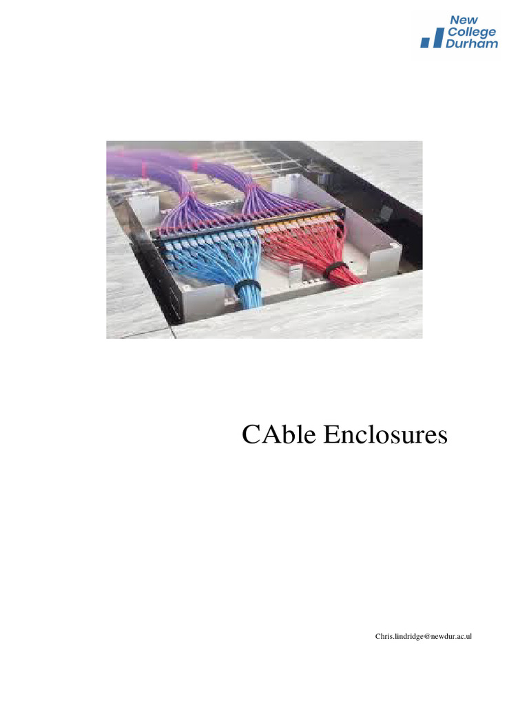 Cable Enclosures | PDF | Corrosion | Physical Sciences