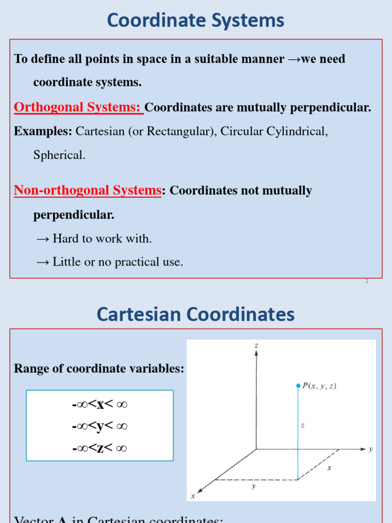 Lecture Notes Week 2 Pdf Cartesian Coordinate System Geometry