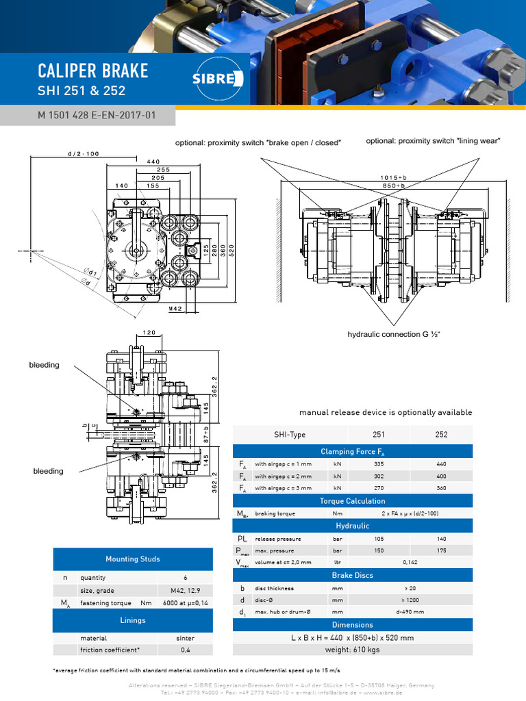 Sibre Data Sheet Shi 251 252 | PDF