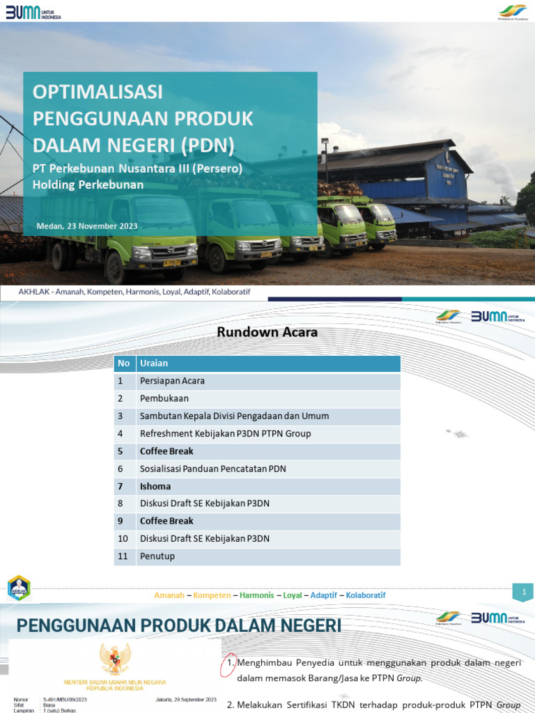 Materi Rapat PDN | PDF