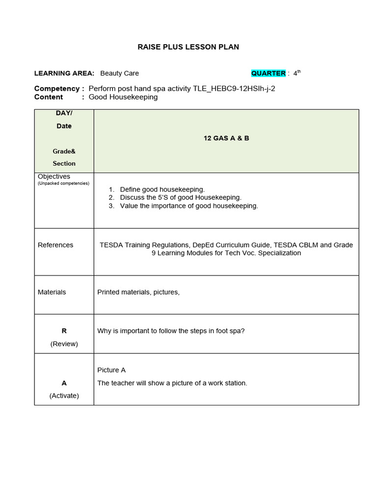 5s Of Good Housekeeping Pdf