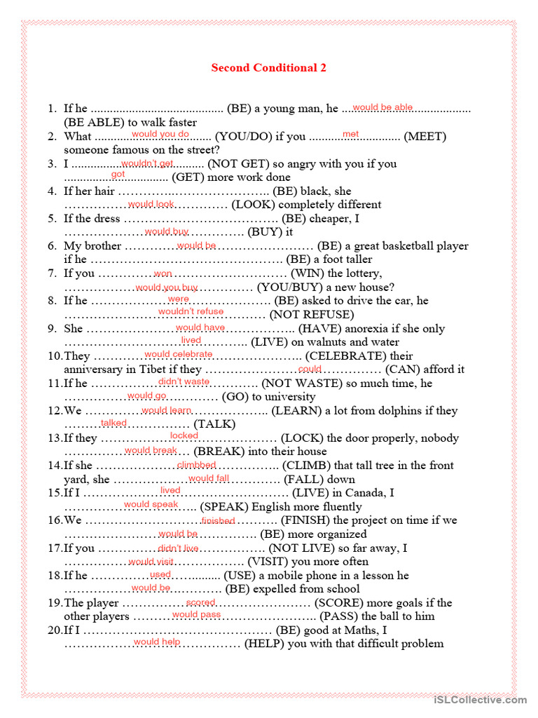 Second Conditional | PDF