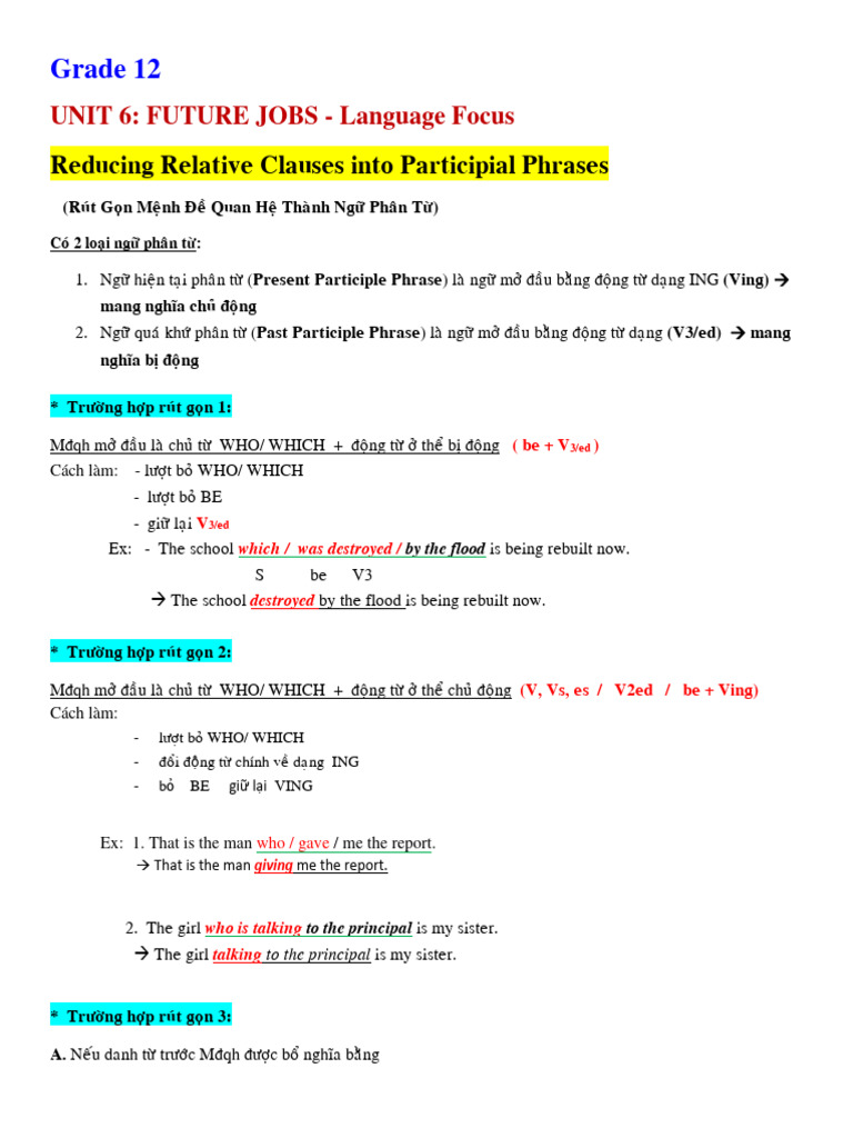 Unit 6 - Language Focus | PDF | Language Mechanics | Syntax