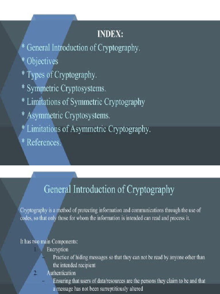 Symetric and Asymetric Cryptography | PDF