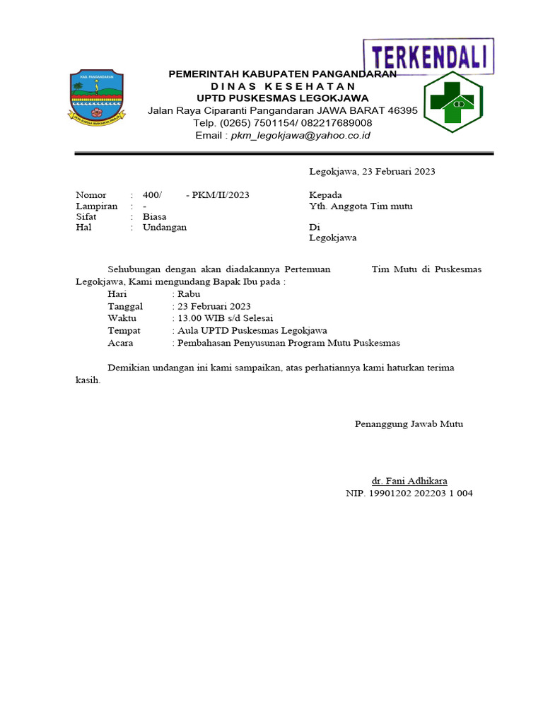 Bukti Penyusunan Program Manajemen Mutu | PDF