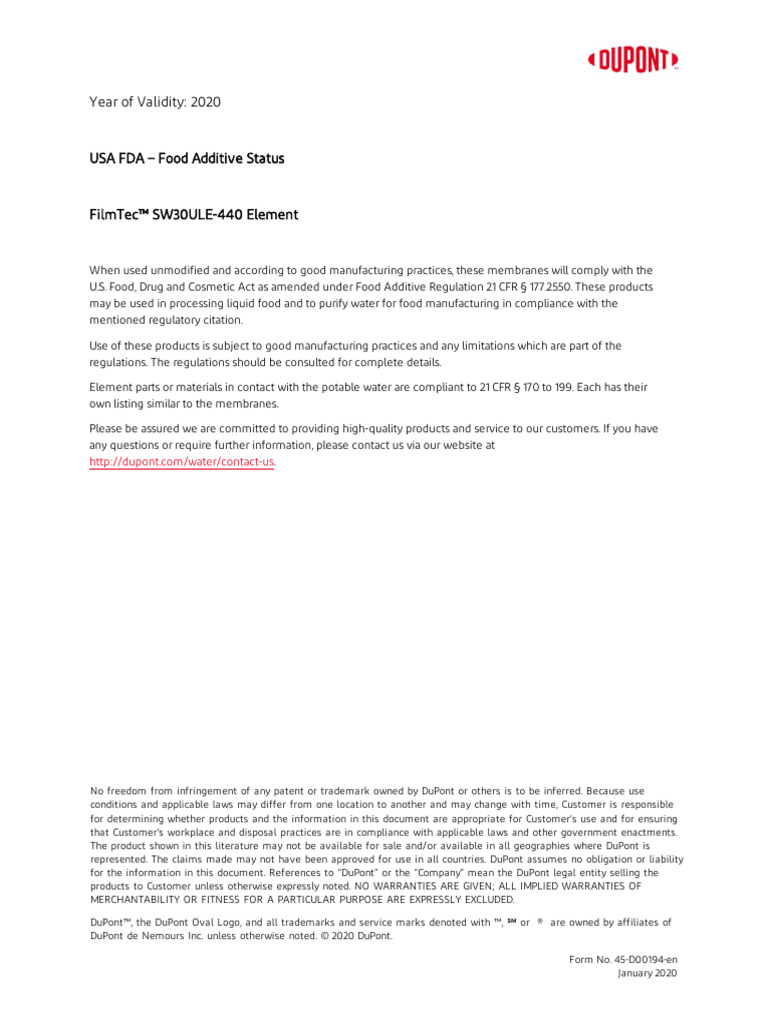 Wave Training Dupont Uf Ro Nf Product Documentation Pdf 