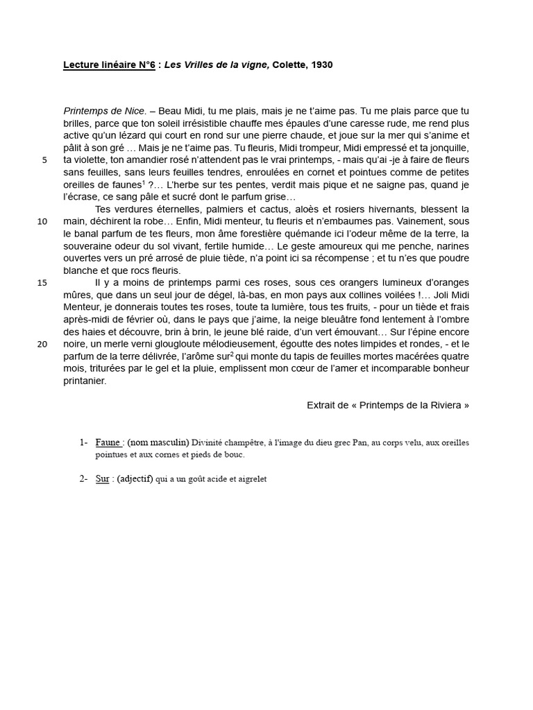 Lecture Lineaire n6 | PDF