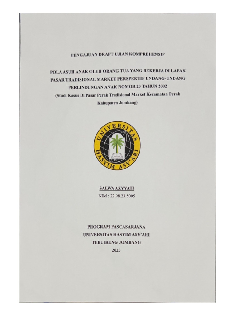 Pengajuan Draft Ujan Komprehensif | PDF