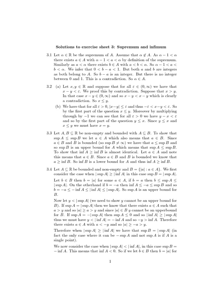Analysissol 3 | PDF | Mathematical Analysis | Mathematical Concepts