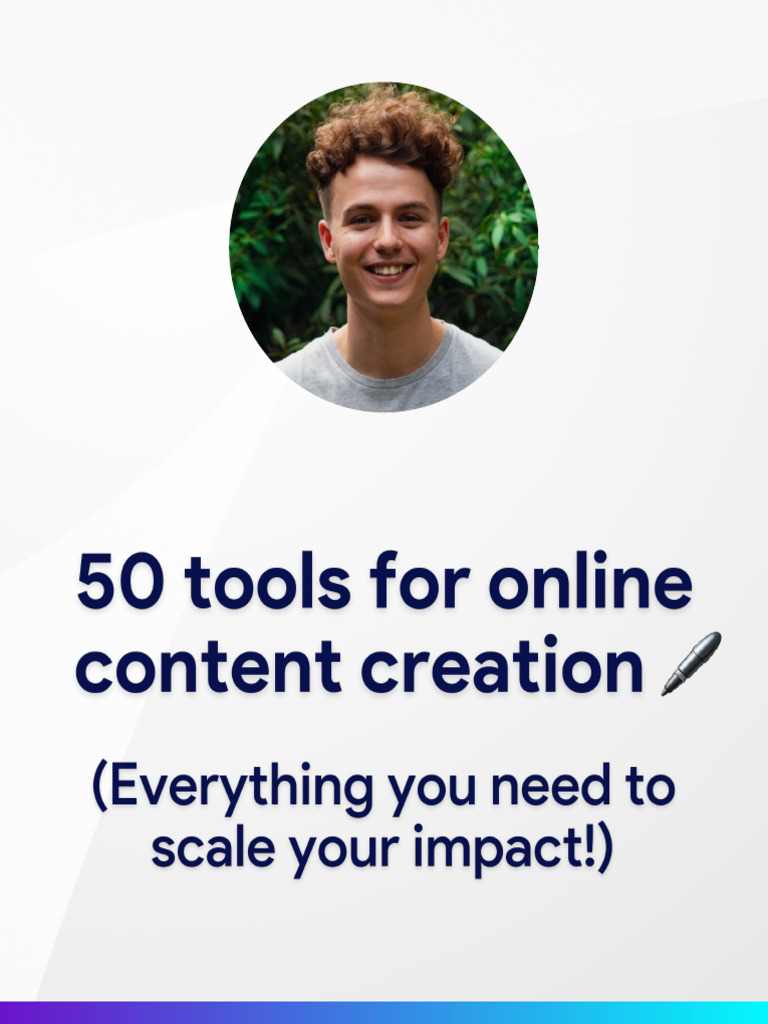 50 Tools for Online Content Creation | PDF | Social Media | Popular Culture & Media Studies