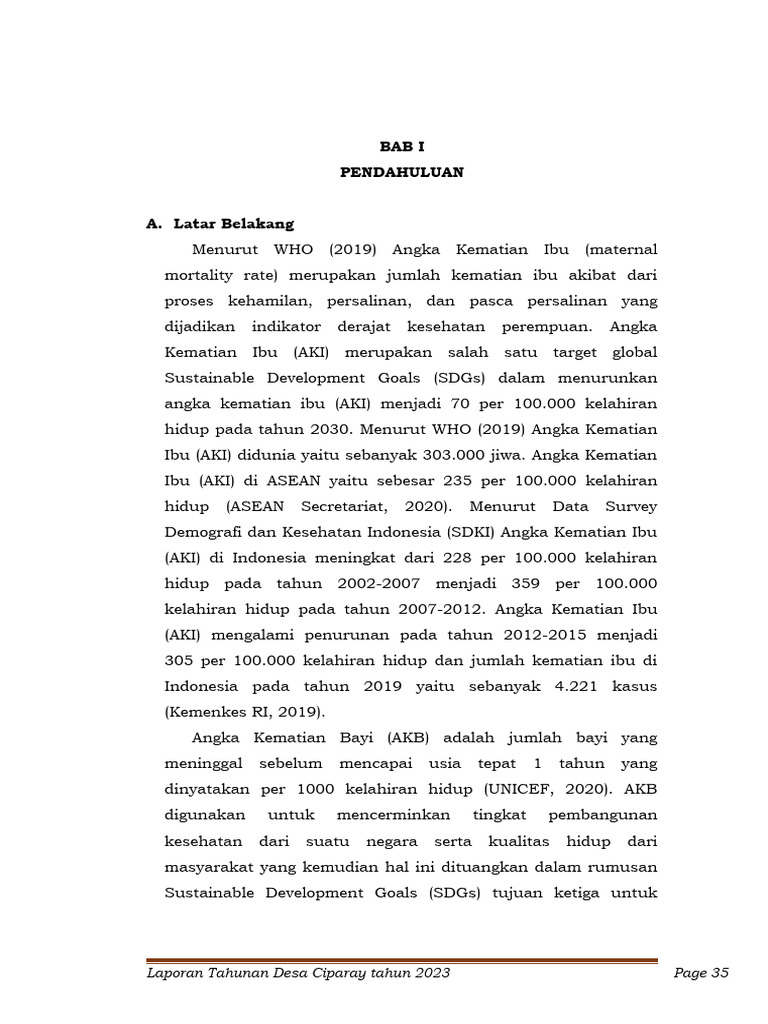 BAB I-V Ciparayyy | PDF