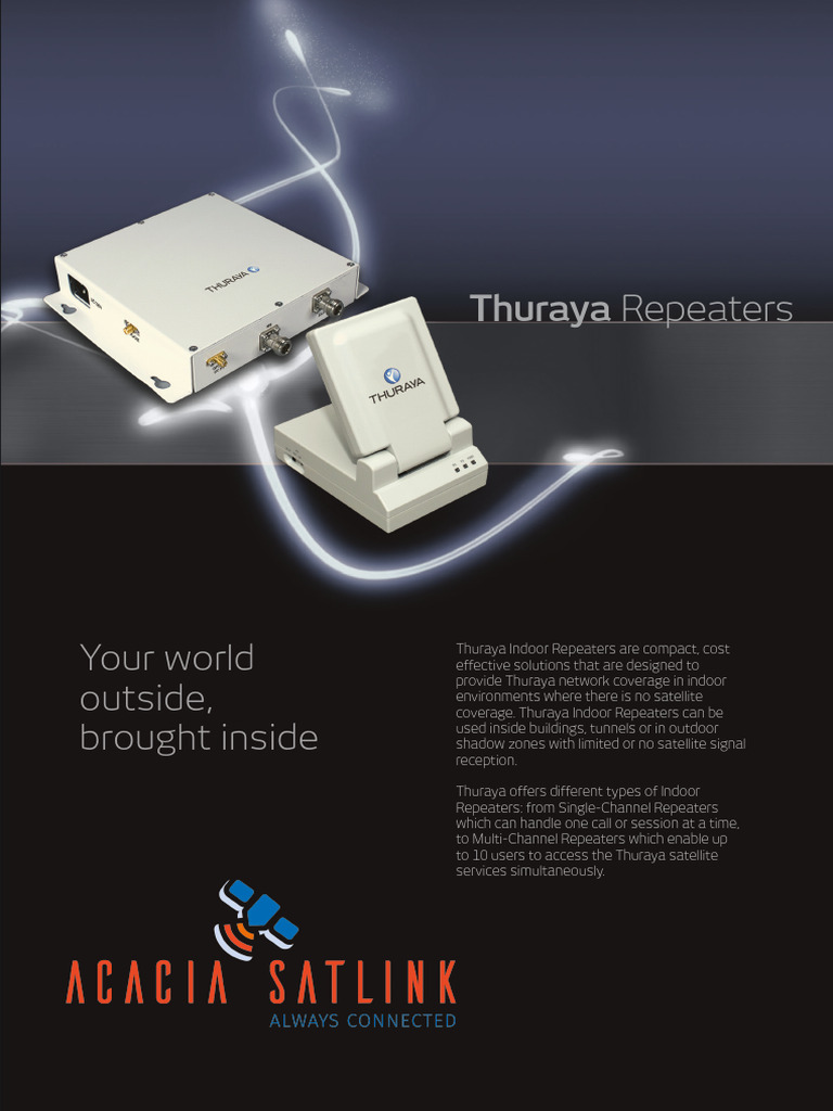 Thuraya Repeaters | Download Free PDF | Communications Satellite ...